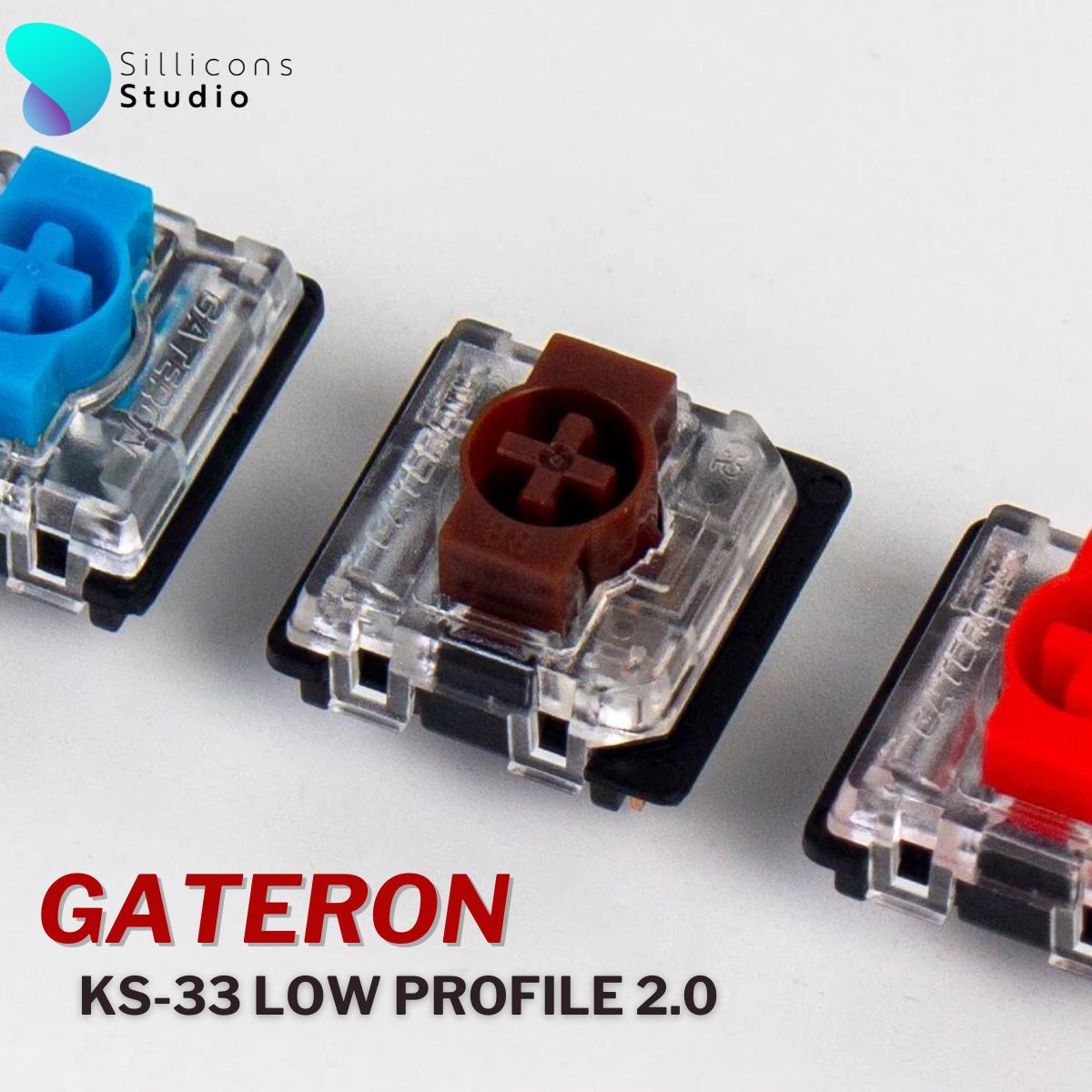Gateron KS-33 Low Profile 2.0 Mechanical Switch Set – sillicons