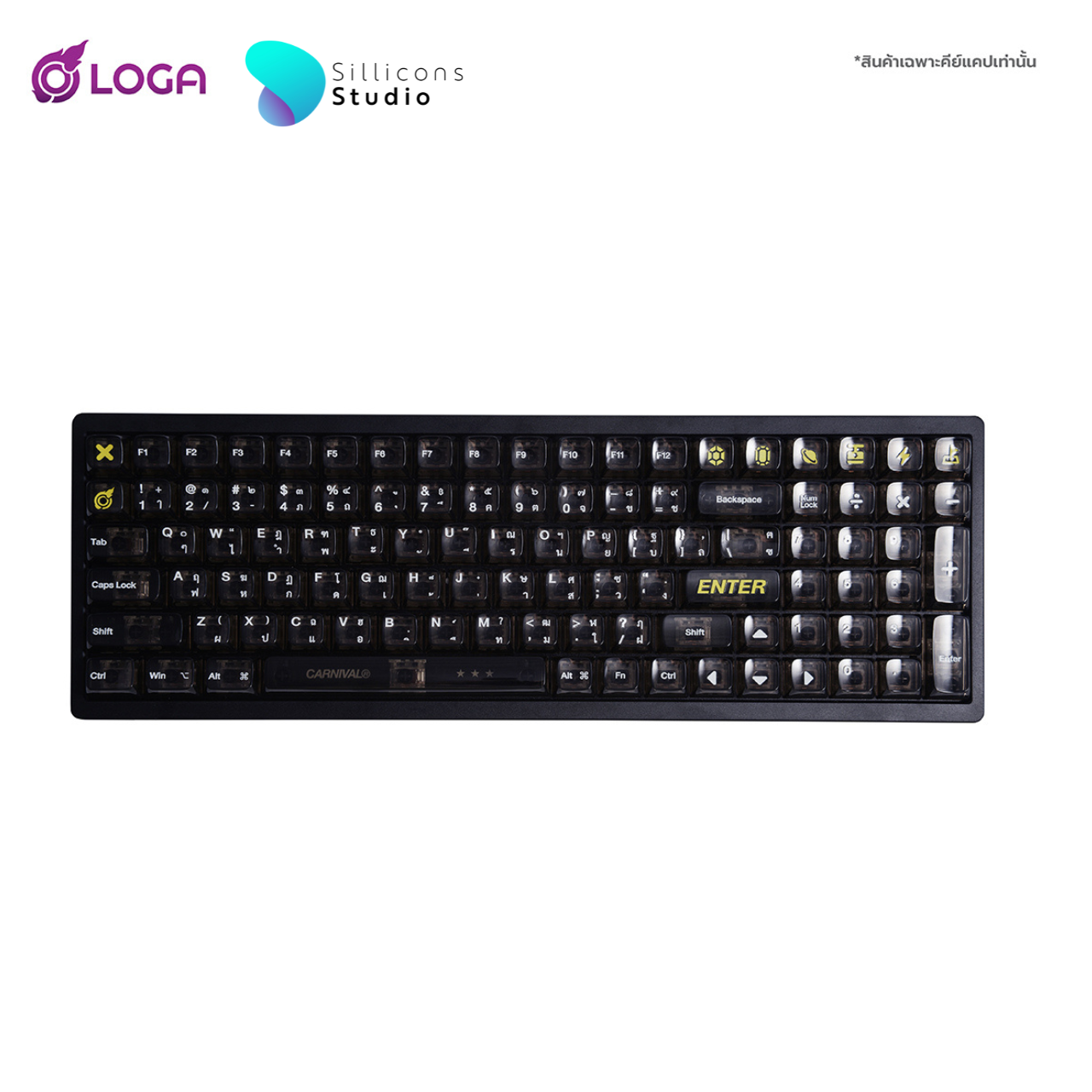 LOGA CRYSTAL SERIES :132 KEYS CLEAR KEYCAP SET – sillicons