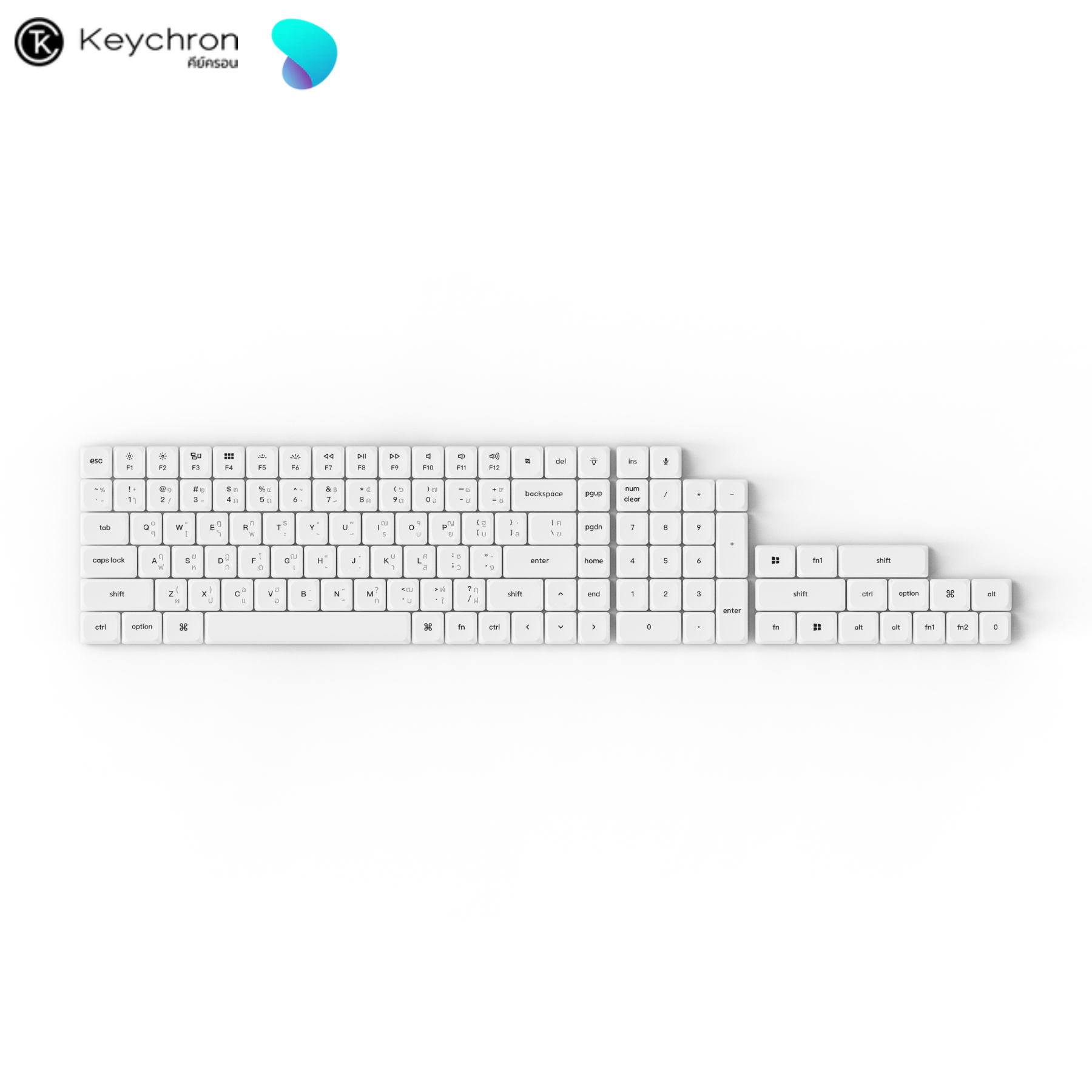 Low Profile Double Shot PBT LSA Keycap Set (ภาษาไทย) – sillicons